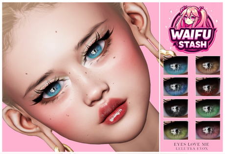 Second Life Marketplace - [Waifu Stash] - Eyes Love Me Lelutka Evox // Demo